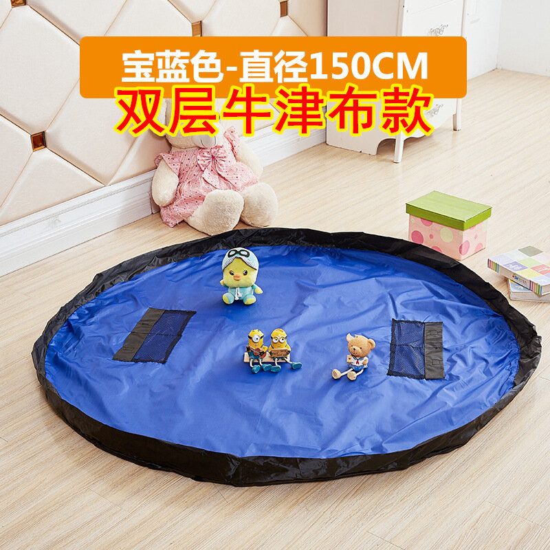 2026 Новейшая большая сумка для хранения игрушек для детей, портативная сумка с завязками, органайзер для строительных блоков, коврик для игрушек