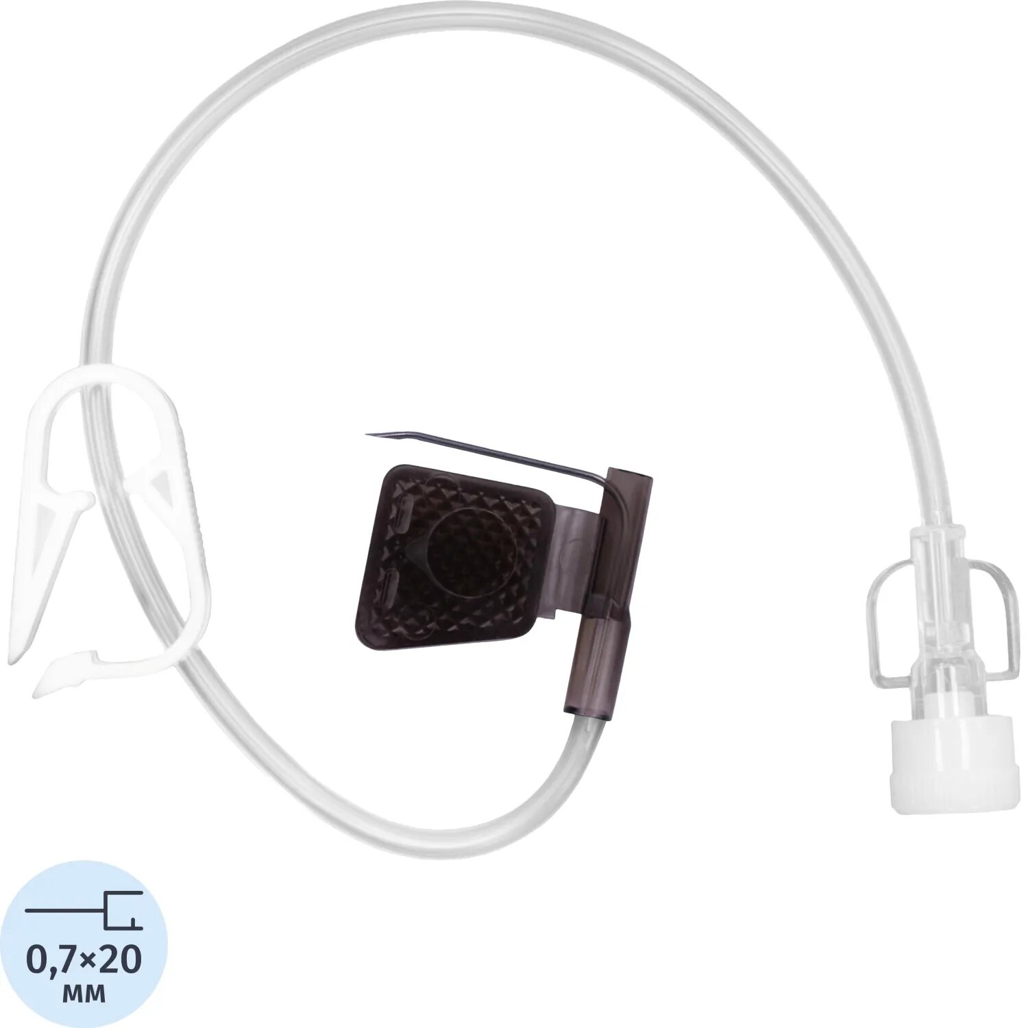 Игла Губера с крыл. и удл, HN 2220 22G (0.7х20 мм) KDL 10шт/уп
