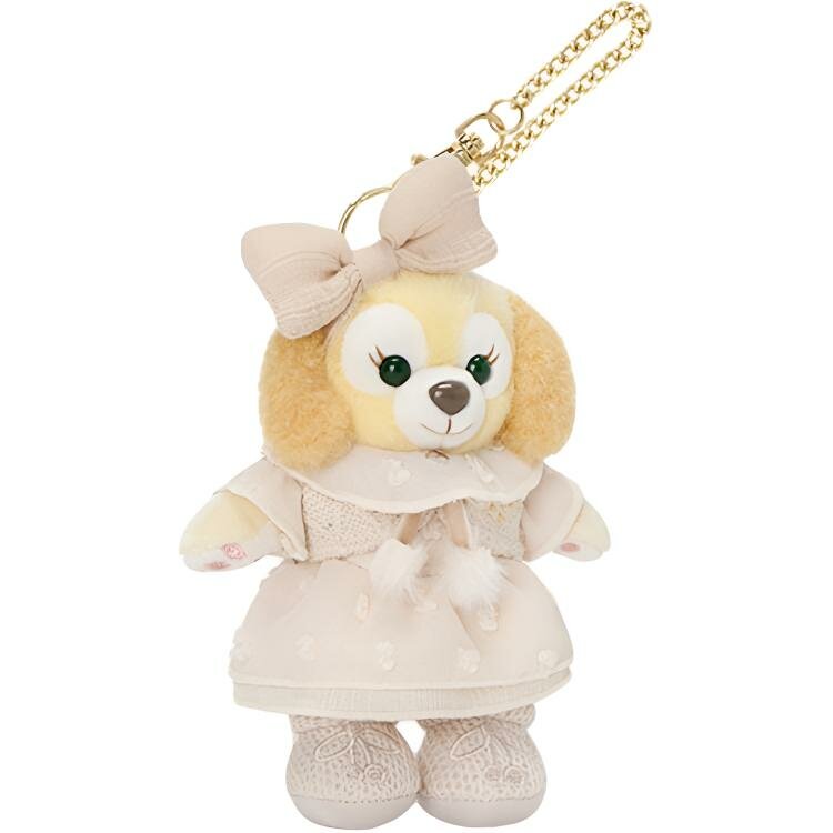 Disney x DISNEYLAND Duffy And Friends Little Buddy Collection CookieAnn Lazy 2.0 Key Ring Plush Pendant 13cm Height null