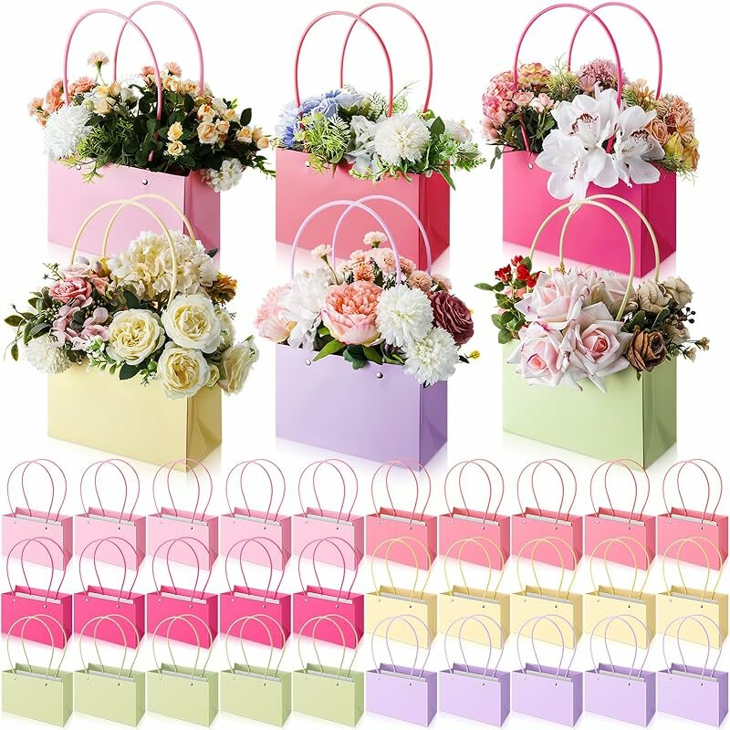 36 шт. цветочных коробок для композиций, подарочные мешочки для цветов