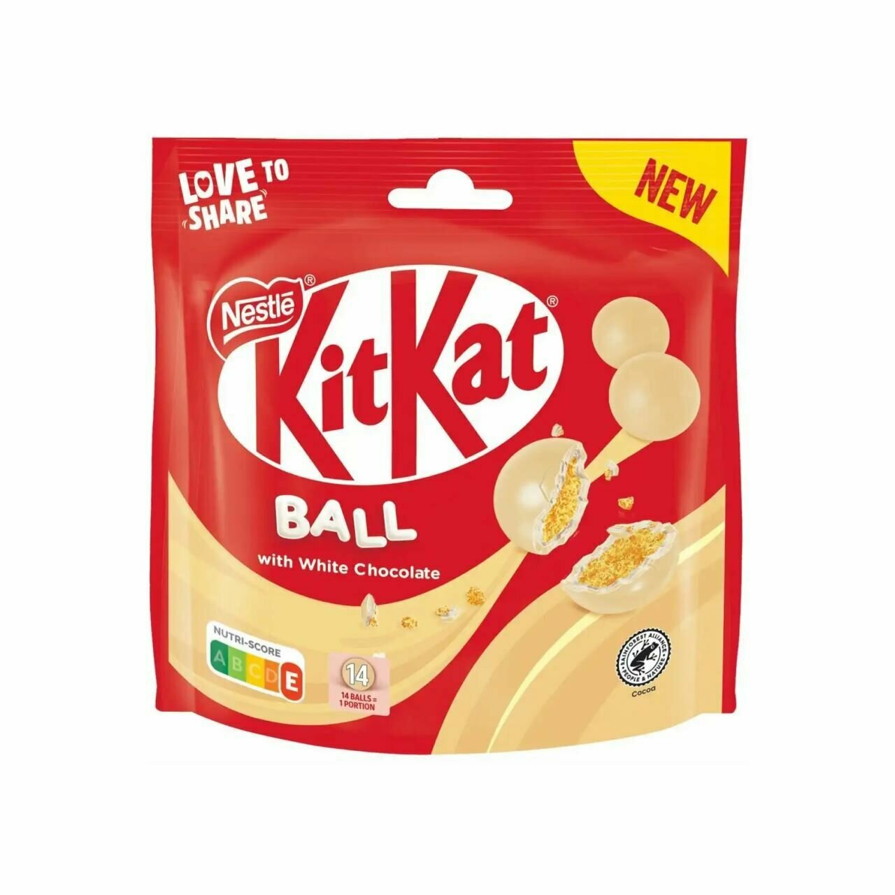 Хрустящие шарики KitKat Ball в белом шоколаде (Германия), 1 шт. х 130 грамм