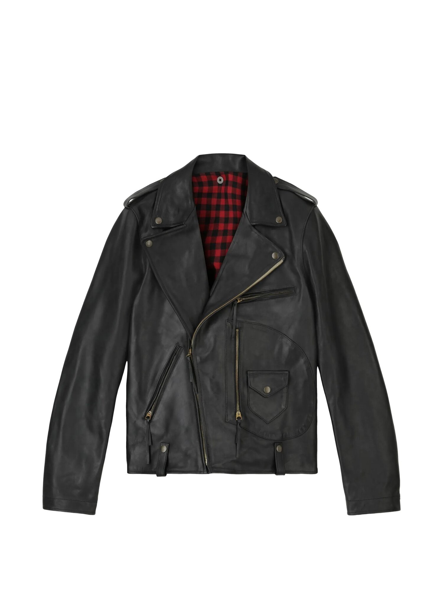 Куртка Asymmetrical-zip leather jacket