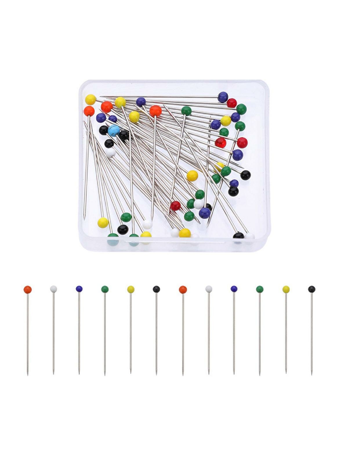 Разноцветная швейная булавка Прямая булавка для портнихи Швейная булавка для квилтинга