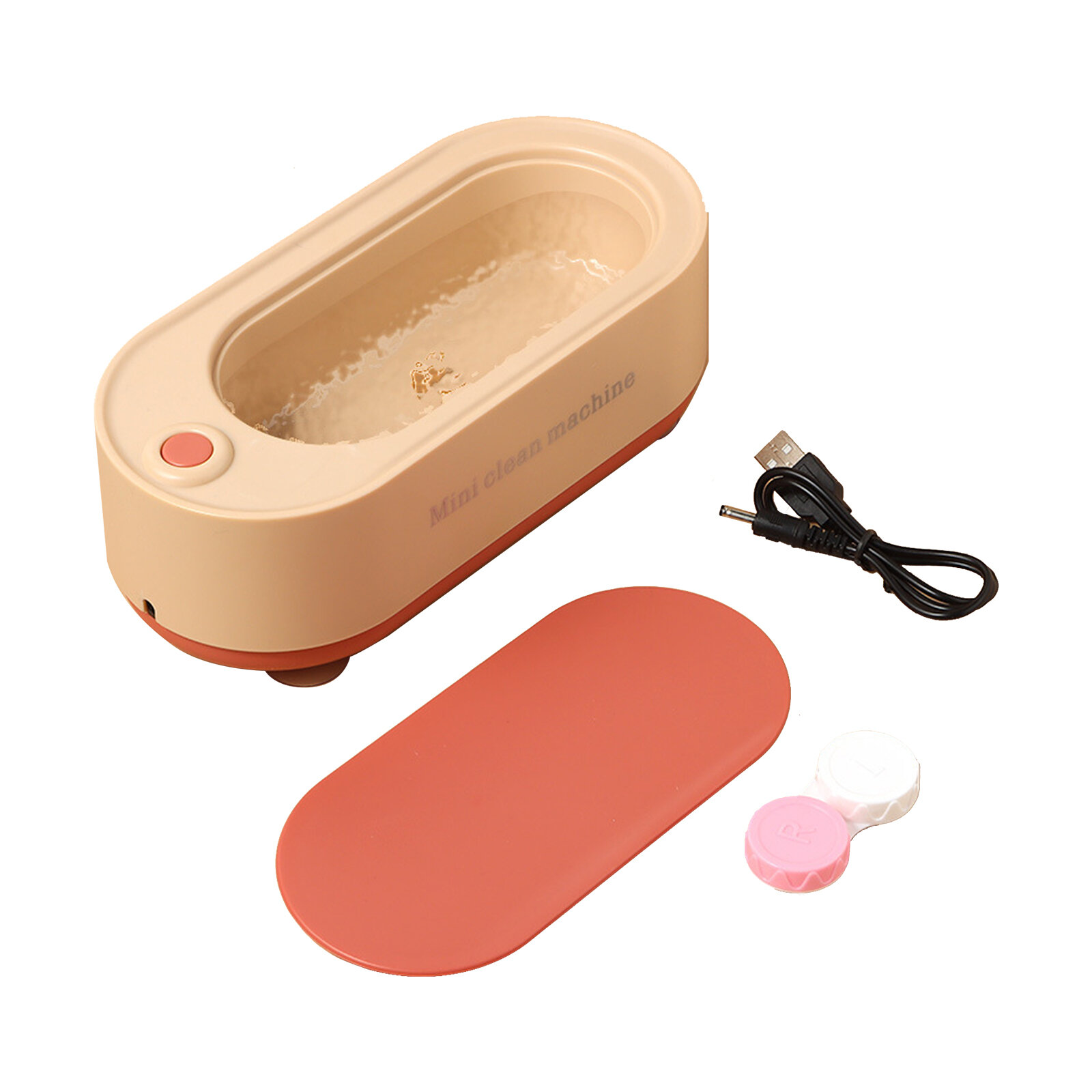 Ультразвуковой очиститель для ювелирных изделий Портативное устройство для очистки Высокочастотный вибрационный очиститель для контактных линз, золота, серебра, очков, часов, колец, монет. Варианты: H44954-1 (аккумулятор 800 мАч), H44954-2 (без