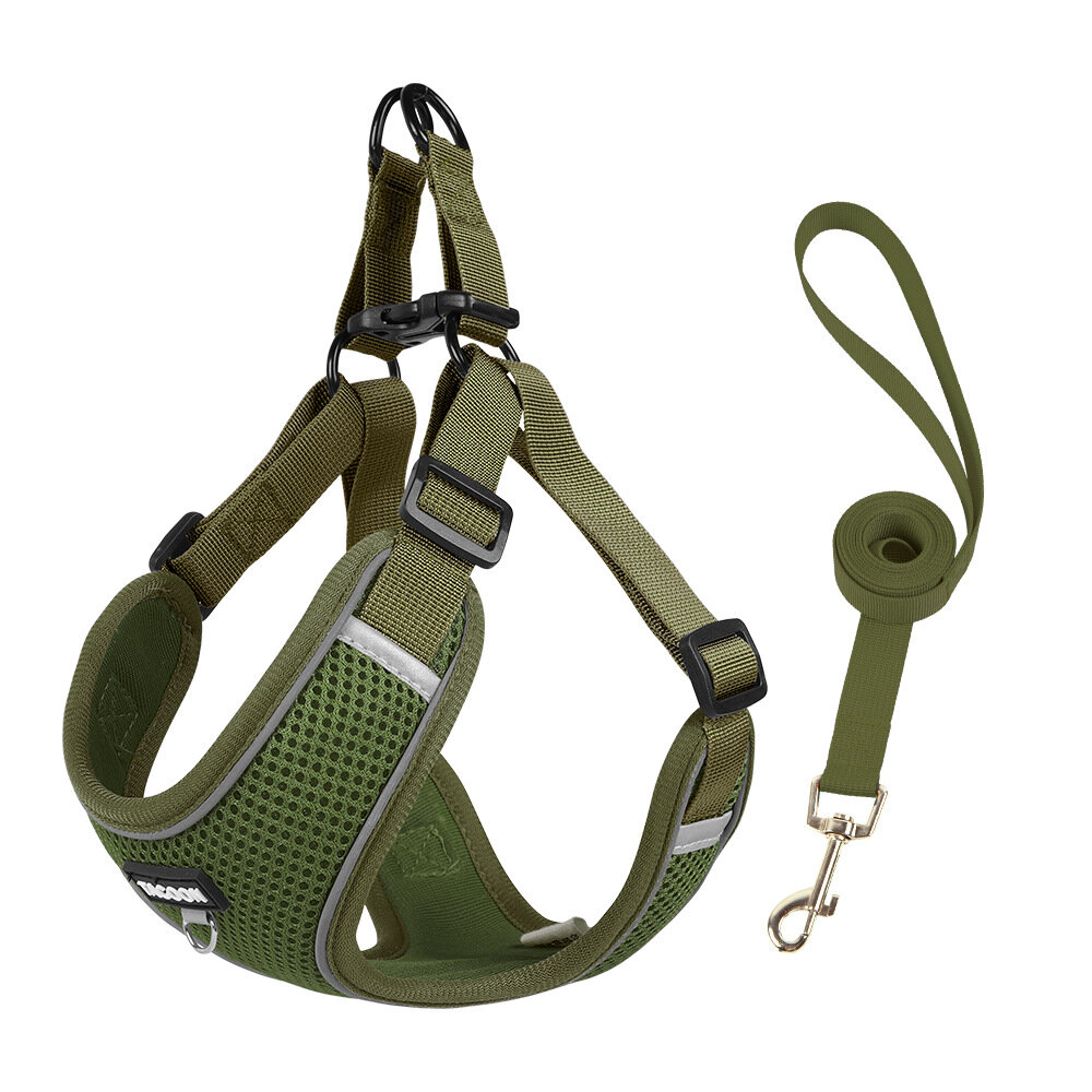 Поводок для питомца, нагрудный ремень для щенка, корги, французский бульдог, померанский шпиц, прогулочный поводок, светоотражающий, анти-уход, поводок для собаки, уличный нагрудный ремень для собак