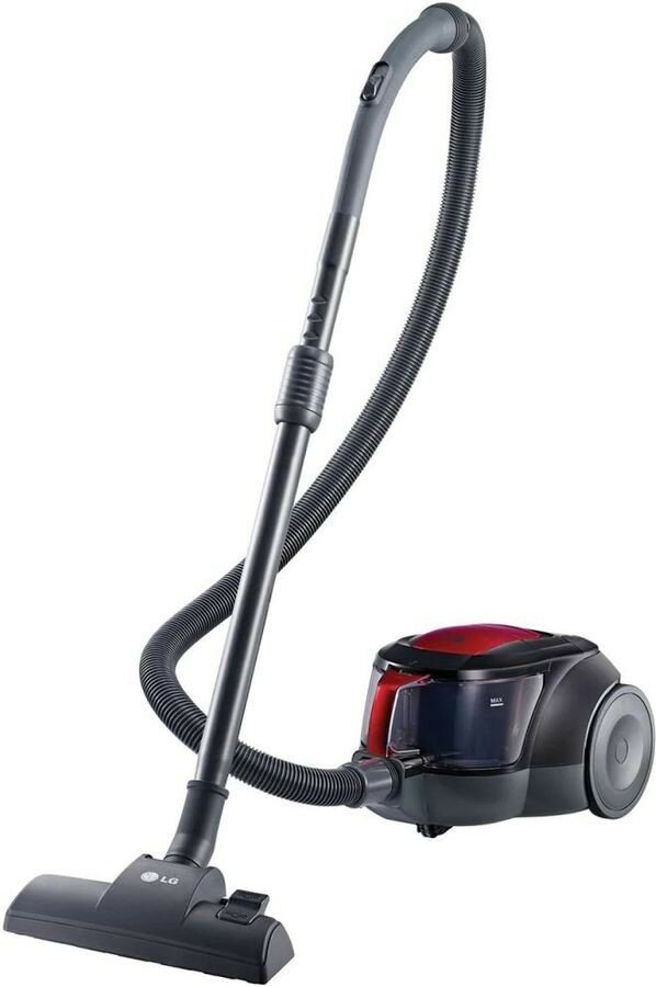Пылесос LG VC5320NNTR, красный, сухая уборка, мощность всасывания 380Вт, контейнер, 2000Вт