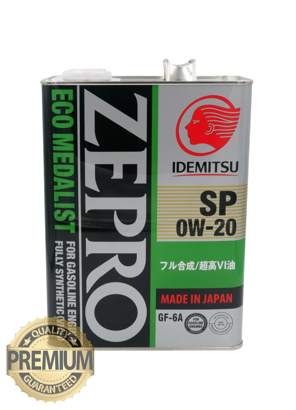 Синтетическое моторное масло IDEMITSU Zepro Eco Medalist 0W-20, 4 л