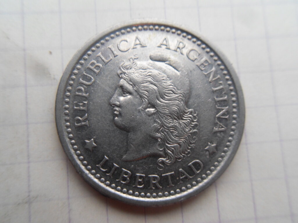 Аргентина 1 песо, 1958