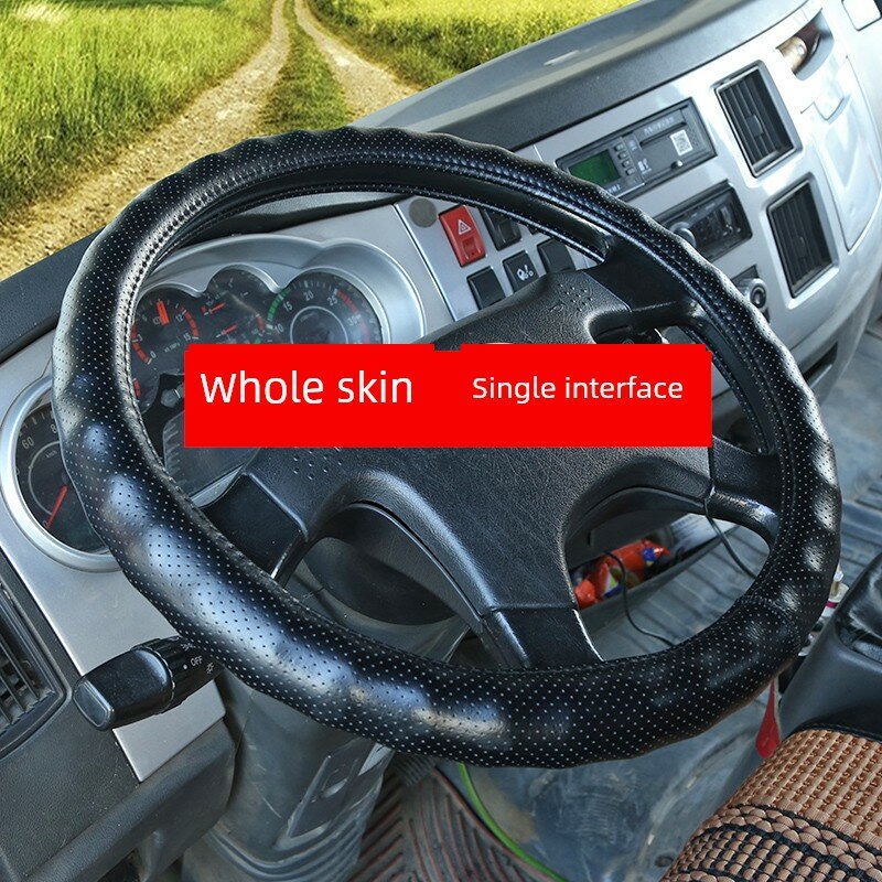 Чехол на руль грузовика из натуральной воловьей кожи, чехол на руль автомобиля 38 40, 42, 45, 47 50 см Полный