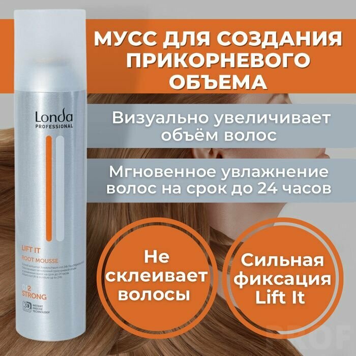 Londa Professional Мусс для прикорневого объема сильной фиксации LIFT IT, 200 мл