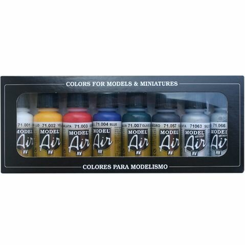 Набор красок 71174 Model Air - Basic Colors Paint set Vallejo 71174