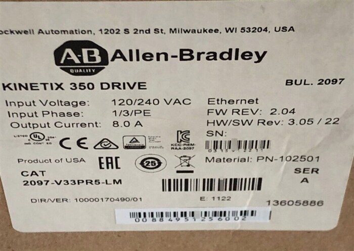 Модуль Allen-Bradley 2097-V33PR5-LM