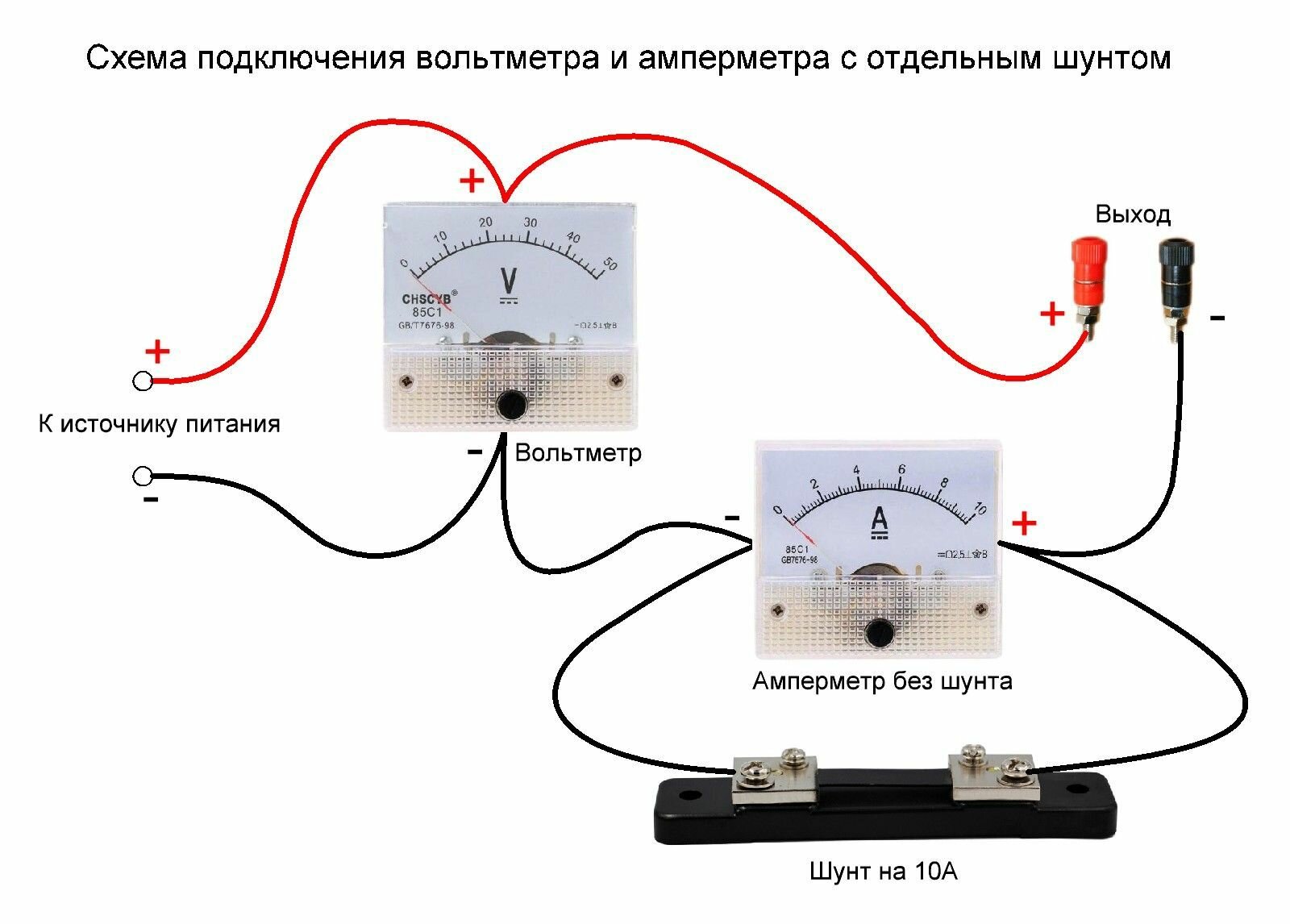 Амперметр стрелочный 30А