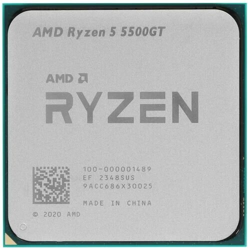 AMD Процессор Ryzen 5 5500GT OEM AM4, 6 x 3.6 ГГц, L2 - 3 МБ, L3 - 16 МБ, 2 х DDR4-3200 МГц, AMD Radeon Vega 7, TDP 65 Вт