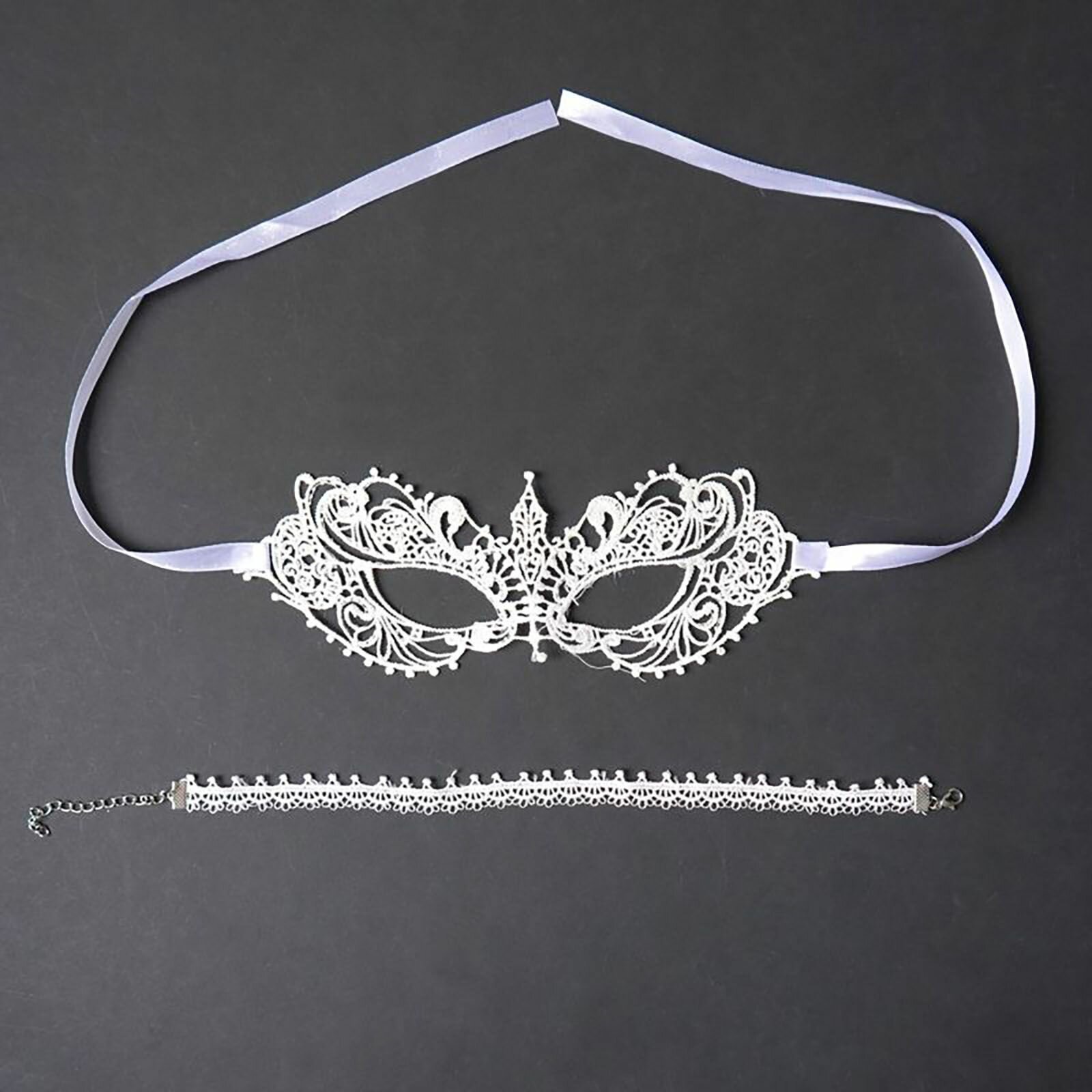 Набор карнавальный Венецианский, 2 предмета / маска и чокер / 27*16 см