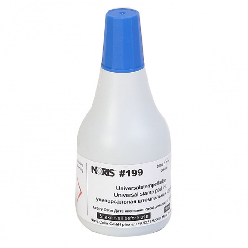 Noris 199 универсальная спиртовая штемпельная краска (50 мл / синий)