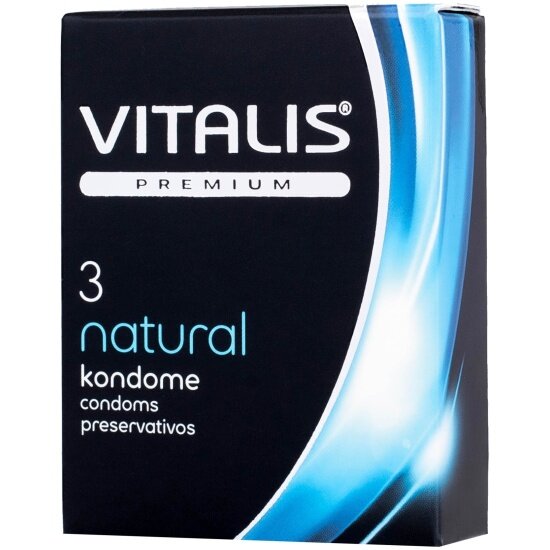 Презервативы Vitalis PREMIUM №3 natural - классические (ширина 53mm)