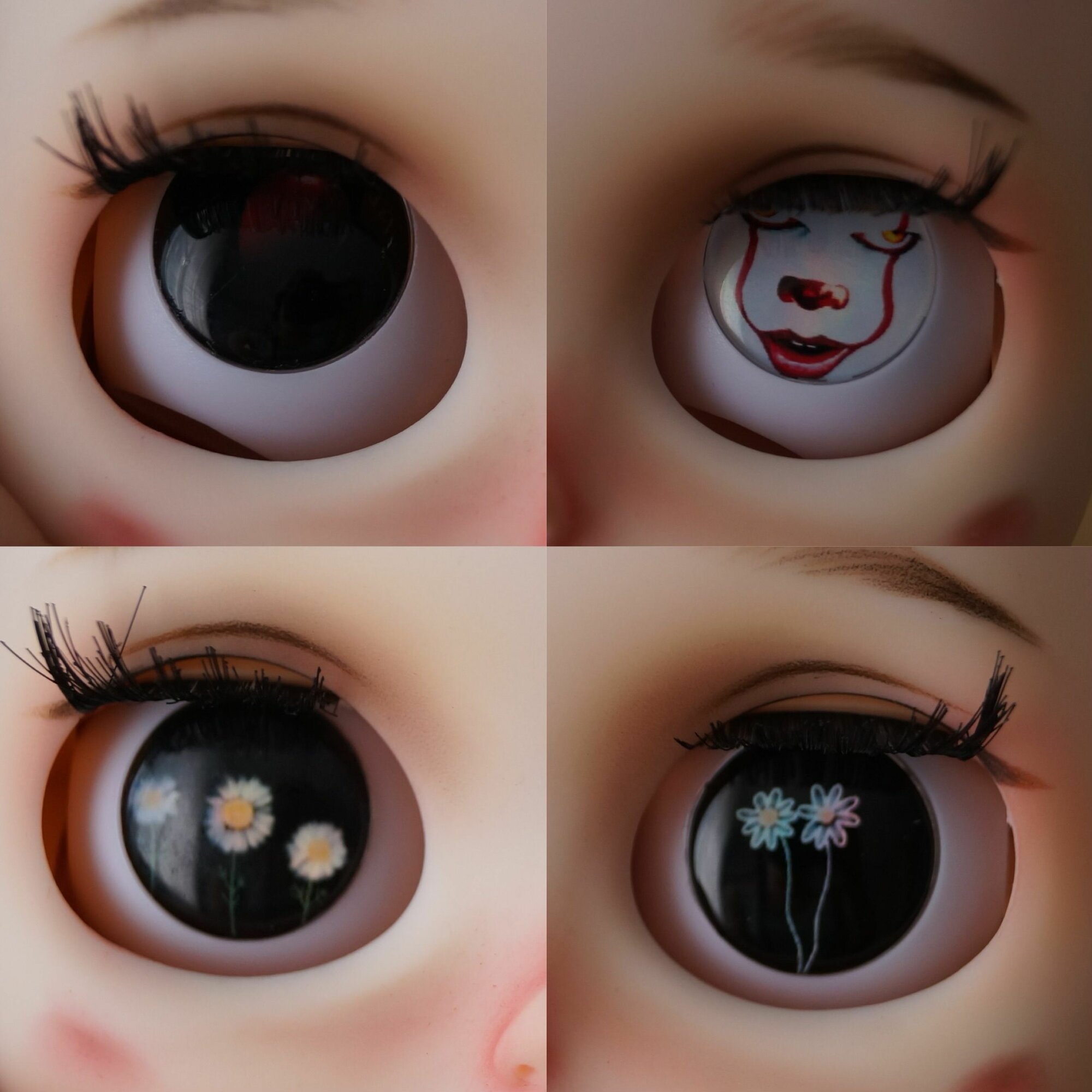 Глаза для кукол 14 мм стеклянные для Блайз