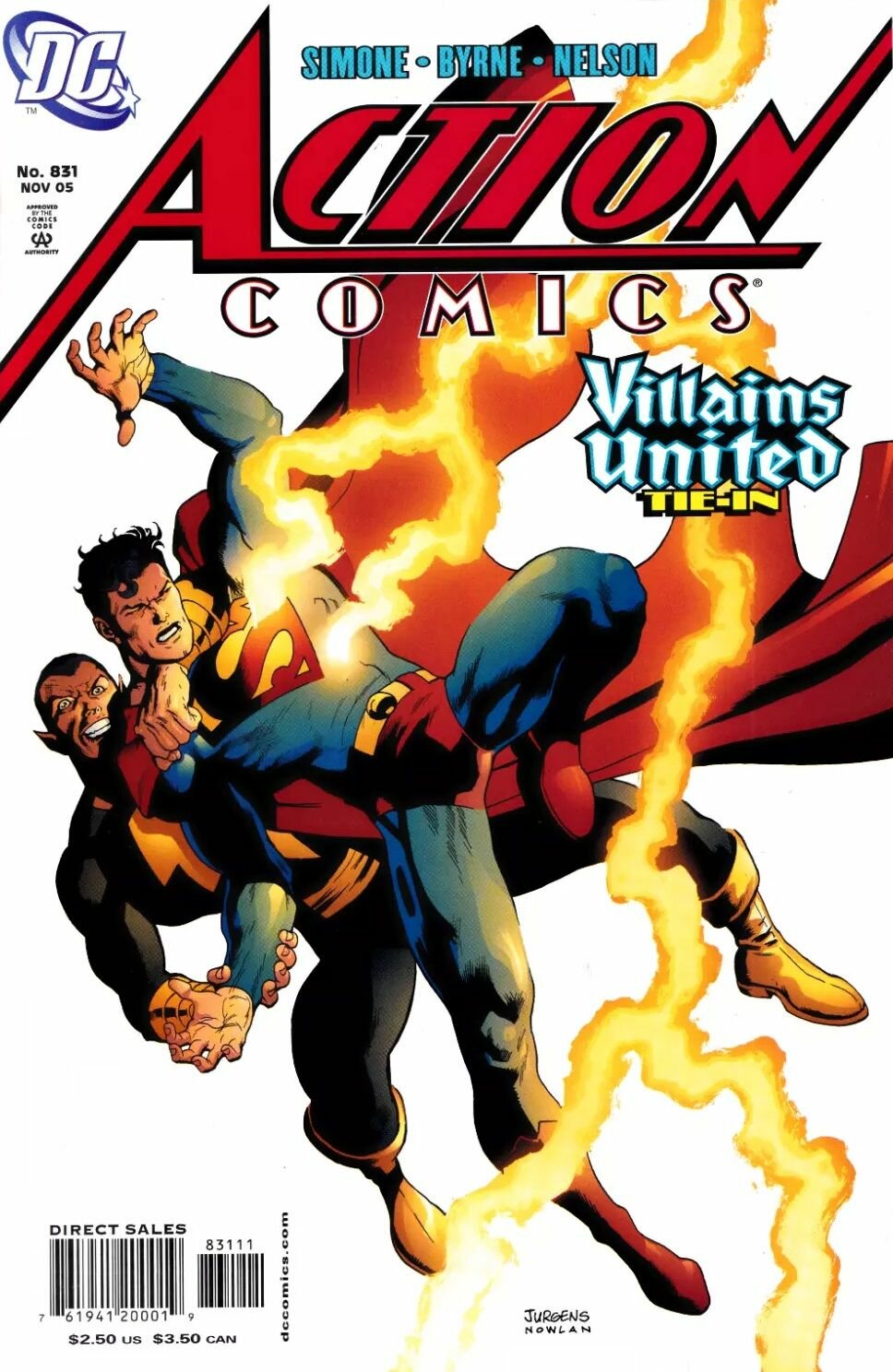 Action Comics. Superman Vol.1 №831 (Black & Blue). США Ноябрь 2005. Оригинальный комикс на английском языке