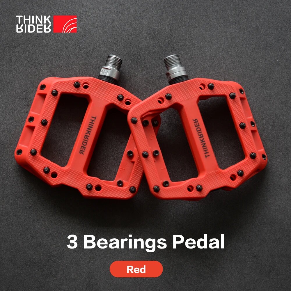 ThinkRider Ultralight 3 Bearings Педали для велосипеда KP926 Red