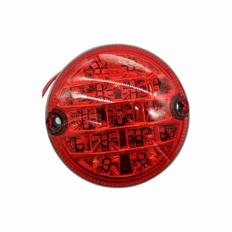 Круглая светодиодная задняя противотуманная фара, Red Fog Lamp, 95 мм