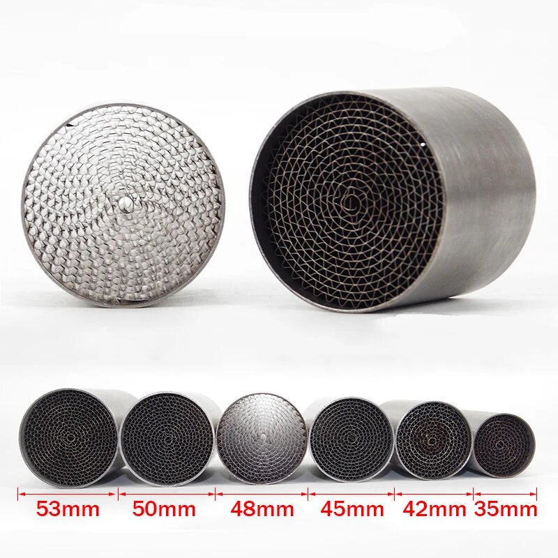 Катализатор-глушитель выхлопных газов для мотоциклов и автомобилей, 35-53 мм, устранитель шума 42mm