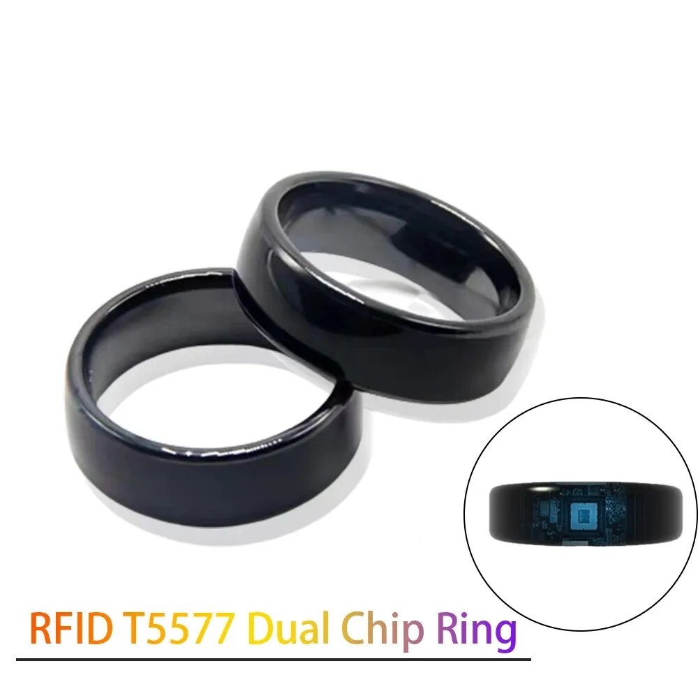 RFID кольцо EM4305 черное, Perimeter 66mm