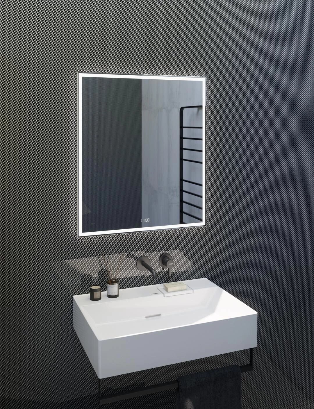 Kerama Marazzi раковина logica мебельная подвесная, 70 48 14 5см без отв. под смеситель с переливом белая глянцевая lo wb 0 LO. wb.70.0