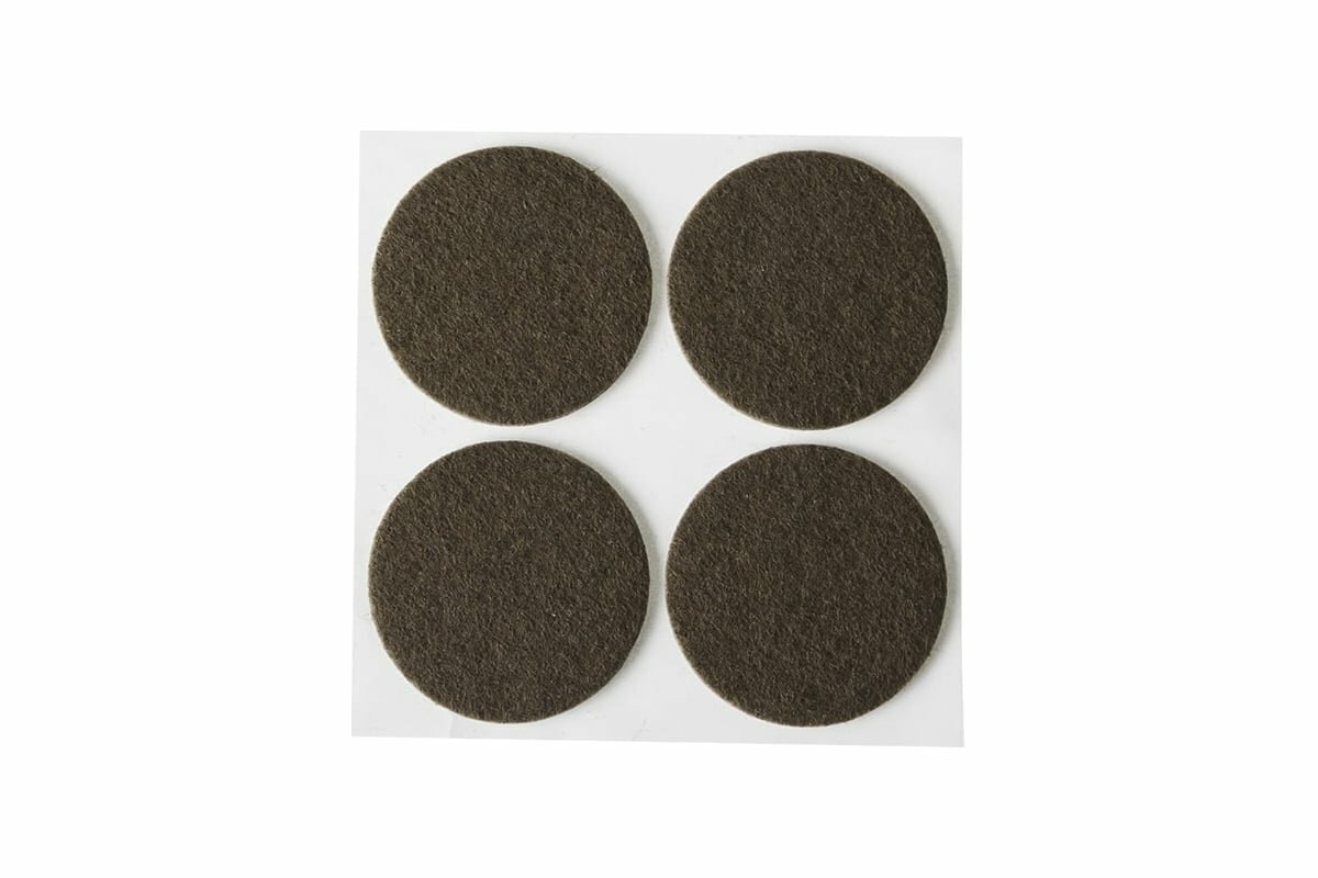 Stayer COMFORT фетровые накладки на мебельные ножки коричневые круглые Ø10 мм, 32 шт
