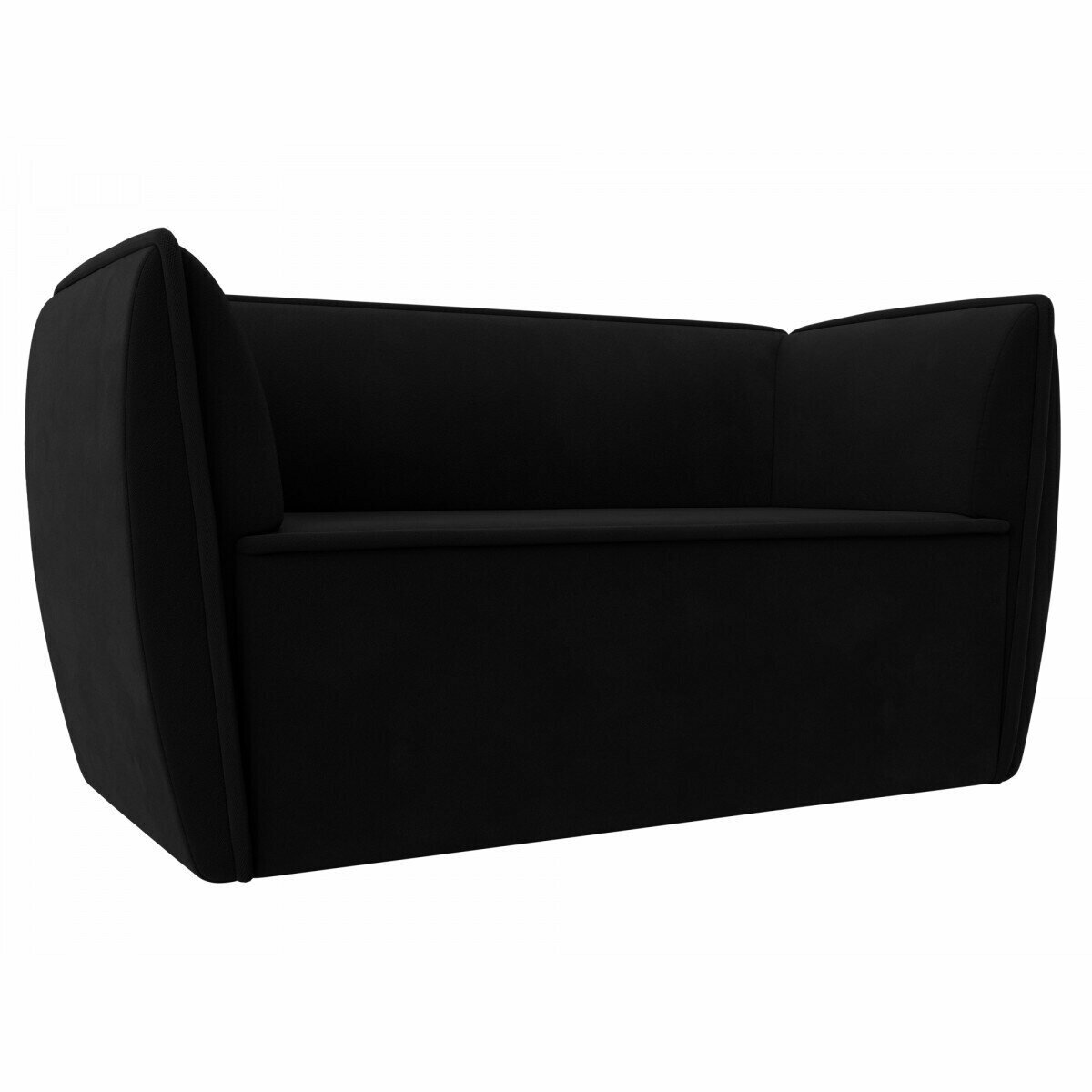 Прямой диван Бергамо 2-х местный, Микровельвет, Модель 112065