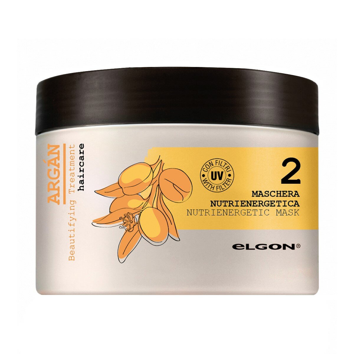 Маска для питания и увлажнения волос Elgon Argan Supremo, 500 мл