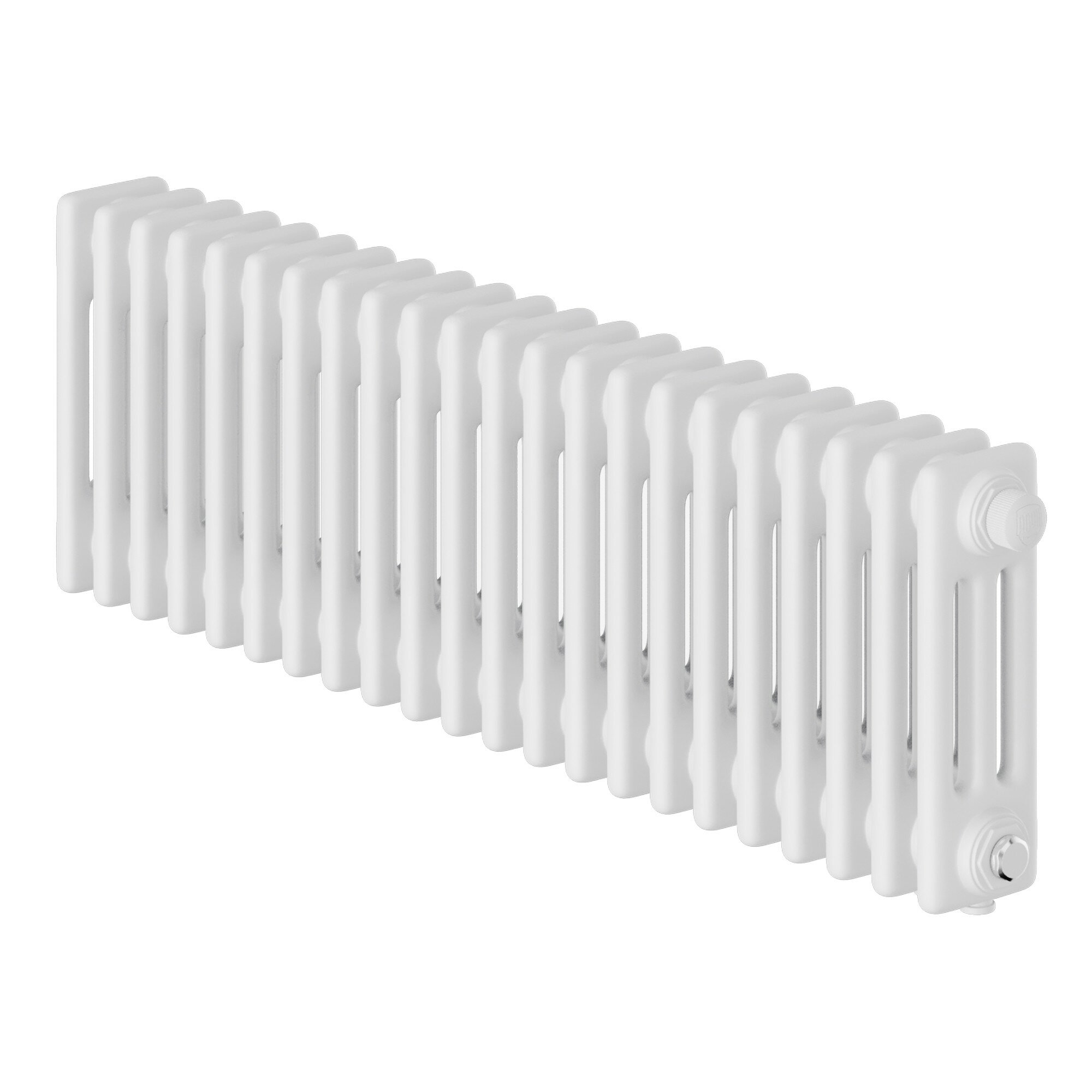 Стальной трубчатый радиатор Royal Thermo Insignia VC3030/22 секций с нижним подключением белый RAL9016