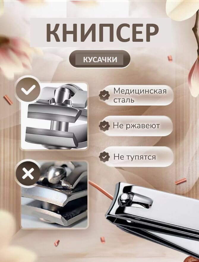 Книпсер BSPro-8 кусачки для маникюра и педикюра 8 см
