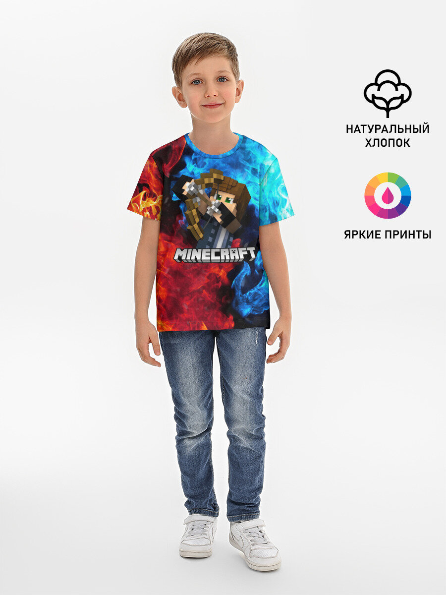 Футболка хлопковая детская Minecraft / Майнкрафт