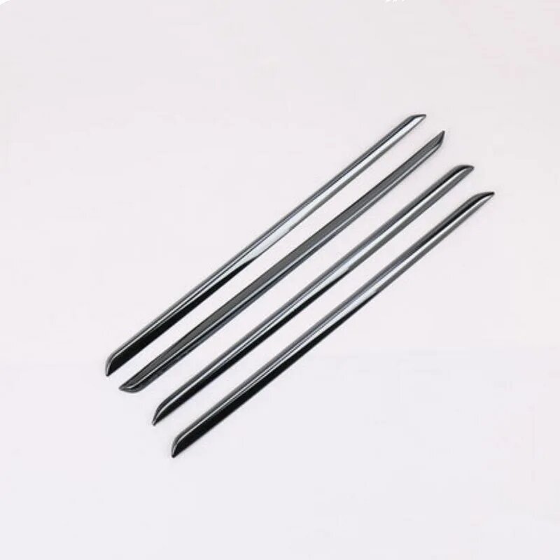 Для Kia Rio 4 X-line 2018 2019 автомобильный Стайлинг ABS углеродное волокно боковая дверная ручка полоса для декорирования крышка аксессуары для отделки Steel Black