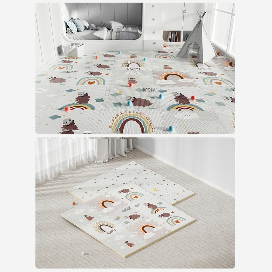 Детский коврик для ползания Patchwork
