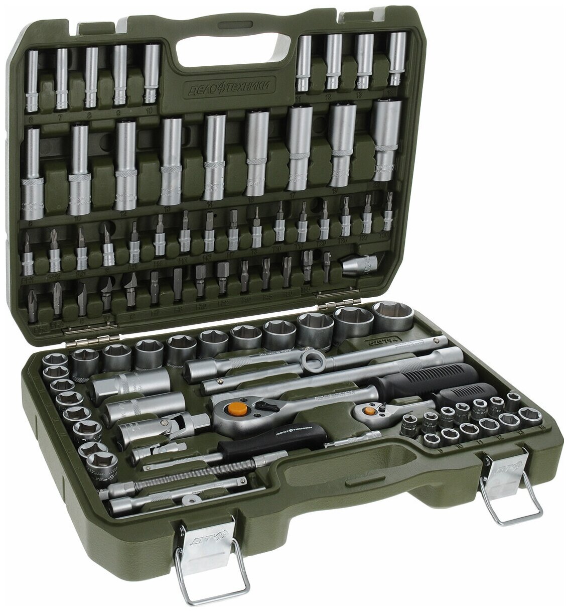 Для слесарных, ремонтных и точных работ Дело Техники 620794, 94 предм, зеленый