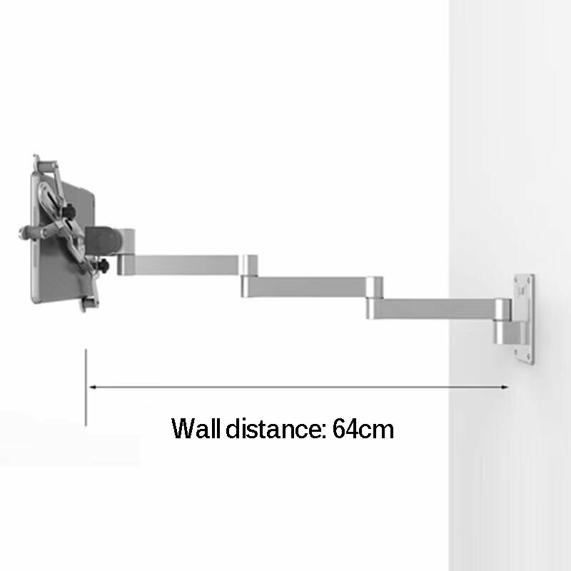 Настенный кронштейн DS-PO-3-1, для планшетов и смартфонов, алюминиевый сплав, серебристый