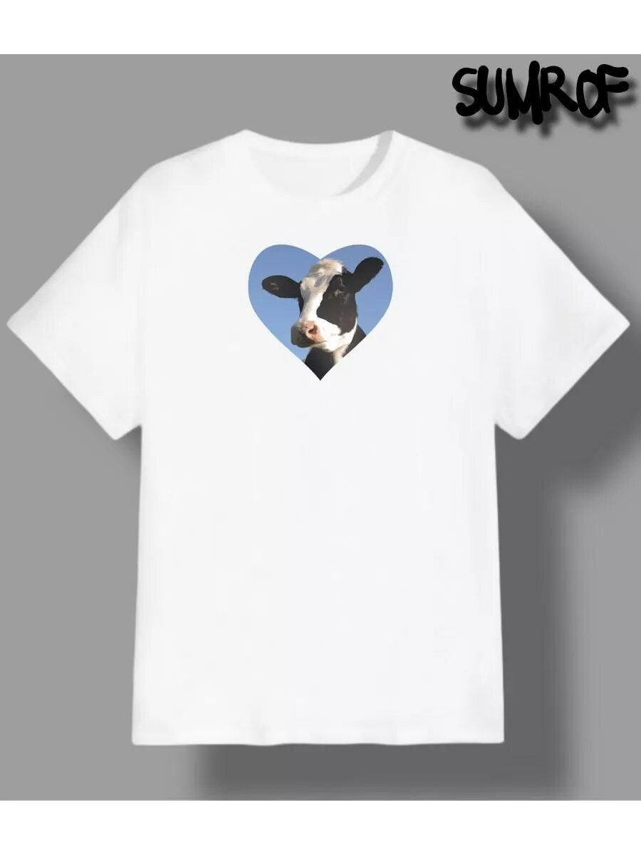 Футболка люблю коров