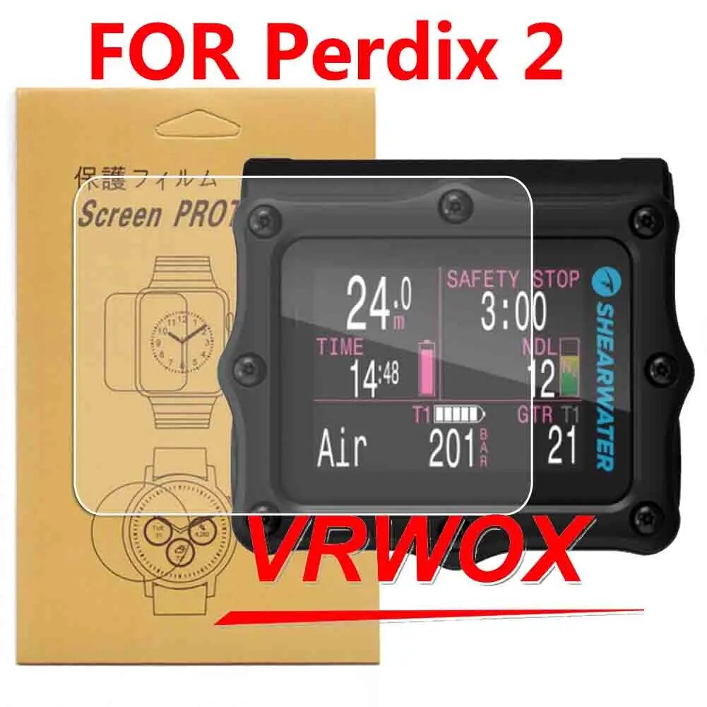 VRWOX взрывозащищенная пленка для экрана Shearwater PERDIX 2 PETREL 3 Peregrine HD 3 3PCS PERDIX 2