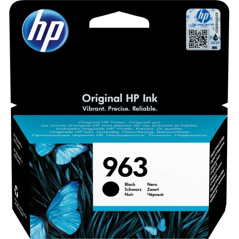 HP Картридж струйный HP 963 3JA26AE черный для HP OfficeJet Pro 901x/902x/HP (1000стр.)