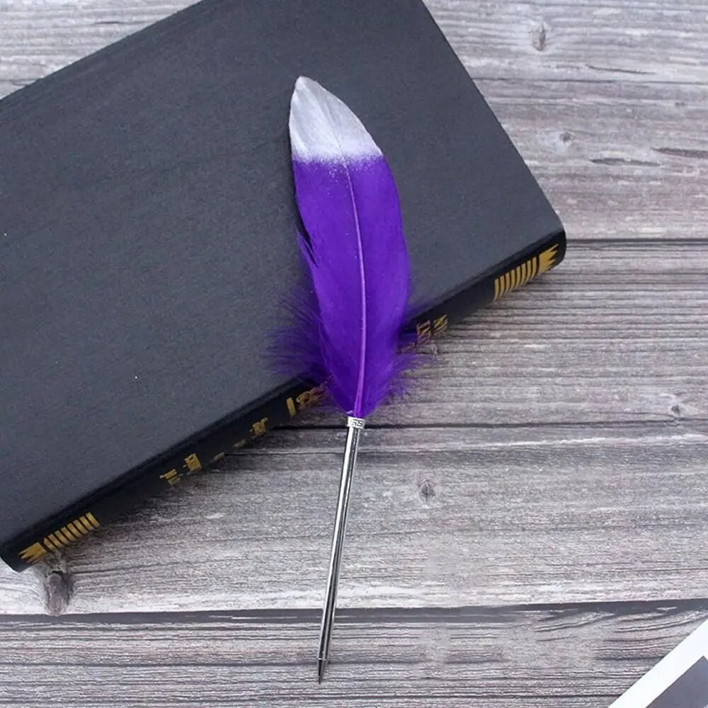 Шариковая ручка с перьями Фиолетовый, C-4