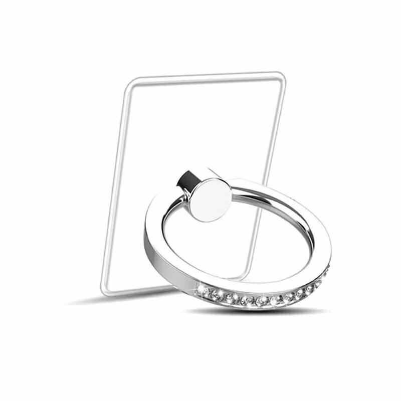 Прозрачный держатель для кольца на палец с бриллиантовым кольцом, подставка для телефона, Square