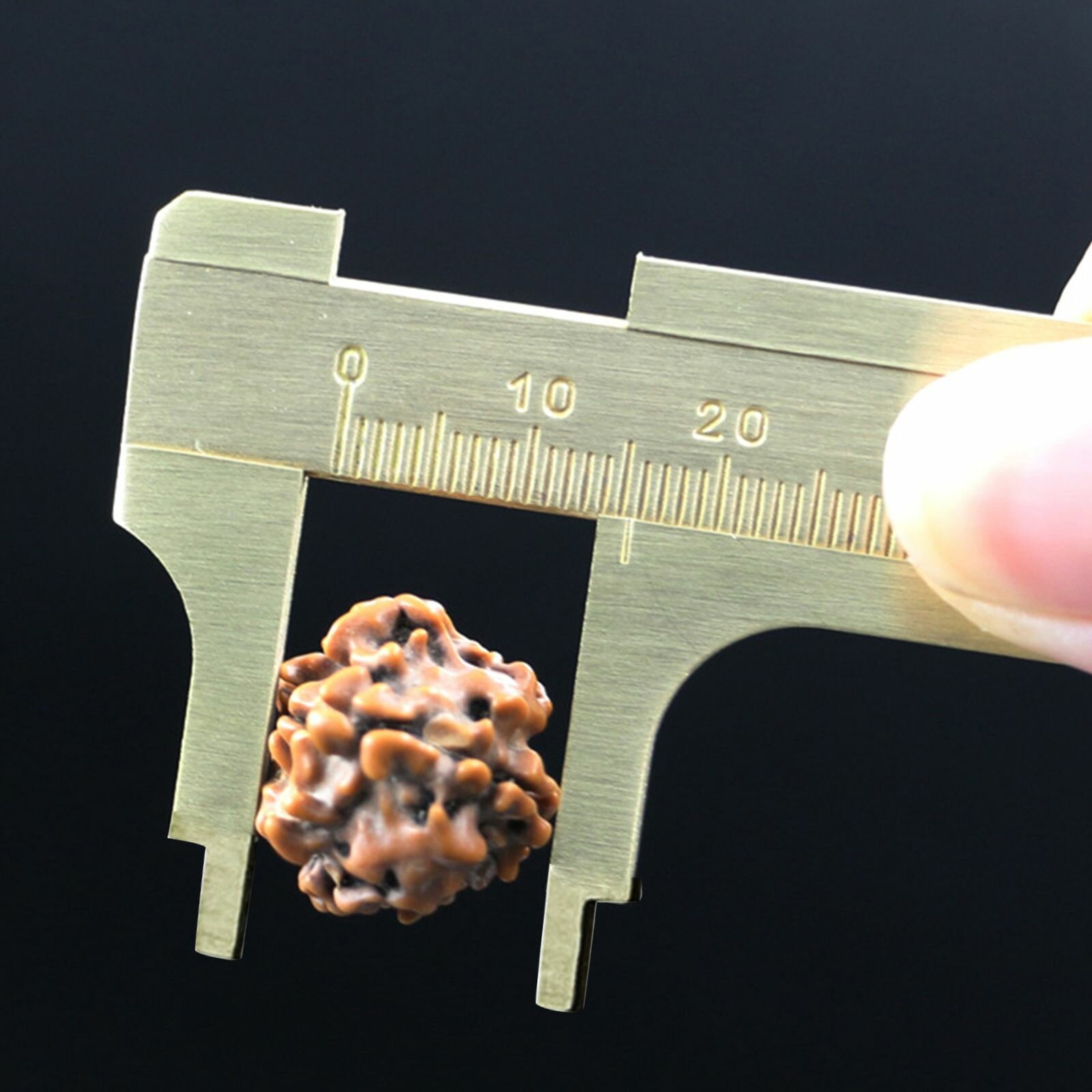 Линейка-циркуль латунная 100 мм