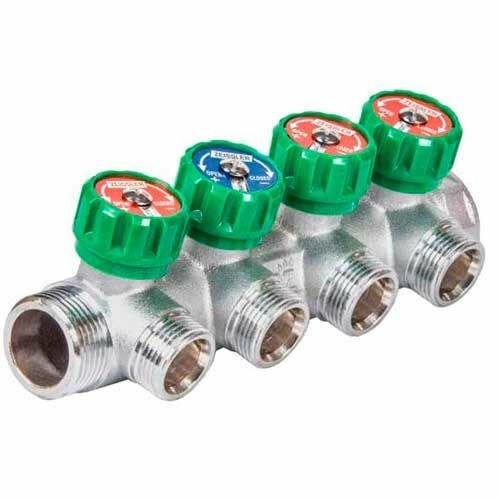 Zeissler распредилительная гребенка 4 отвода ф1" х 3/4" EU