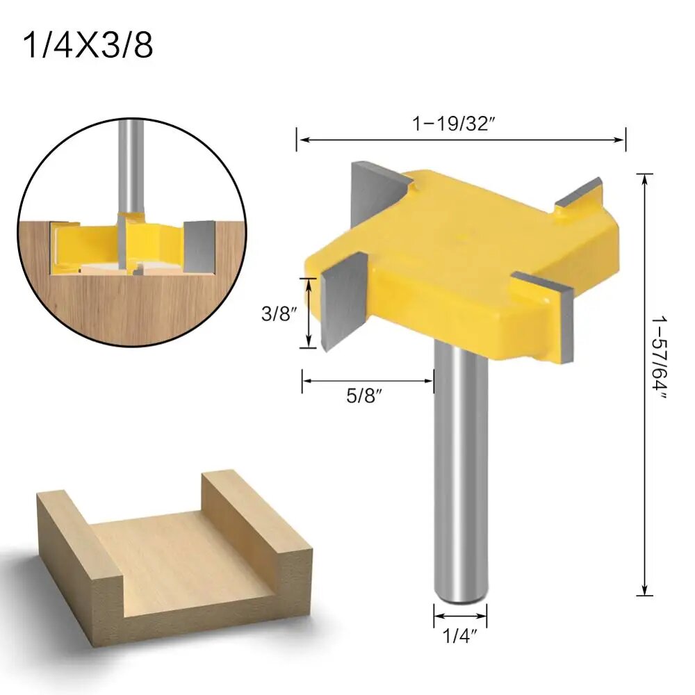 Фреза для дерева 6 мм, Cutting Edge Length: 6.35x9.52mm