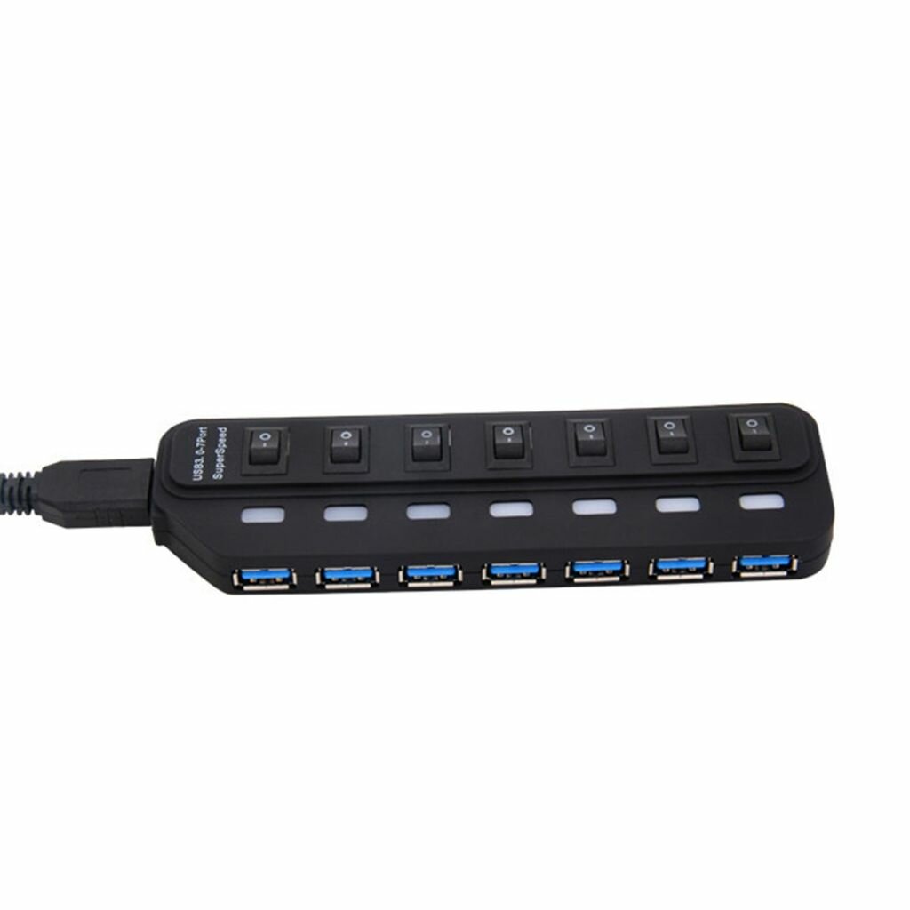 USB3.0 7-портовый концентратор, независимый от концентратора коммутатор