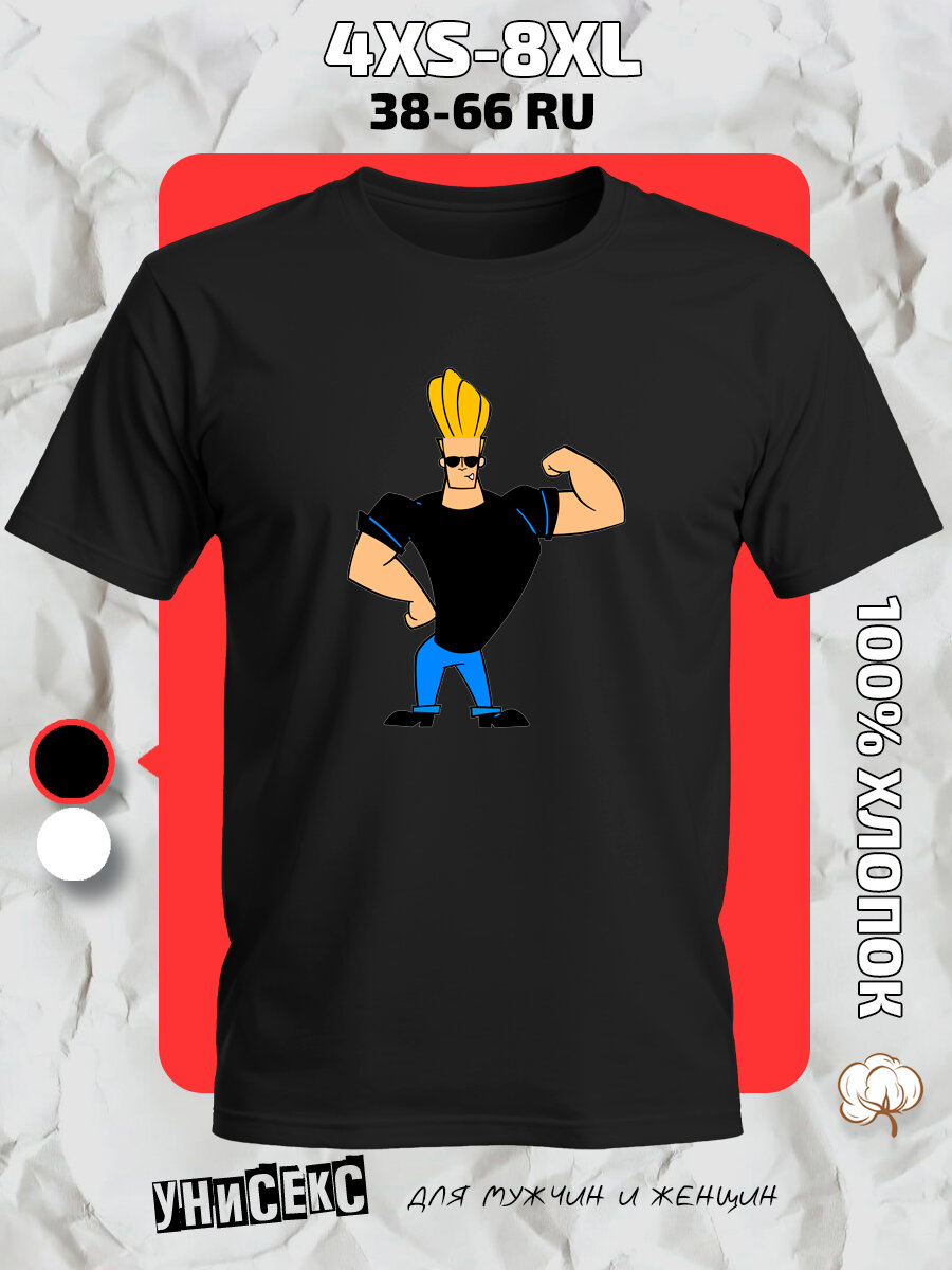 Футболка с принтом Джонни браво Johnny bravo