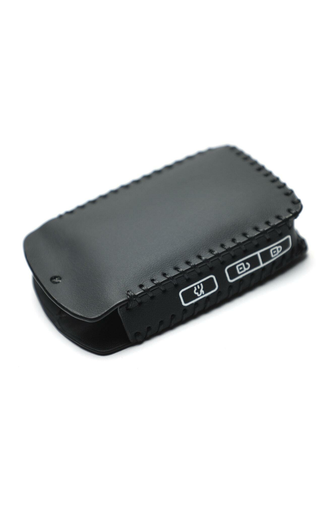 Чехол BGT для ключа Mazda, экокожа, влагозащитный, ударопрочный, черный