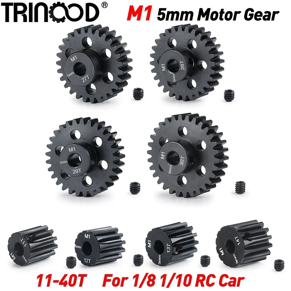 Металлическая шестерня двигателя TRINOOD 13T M1 5 мм